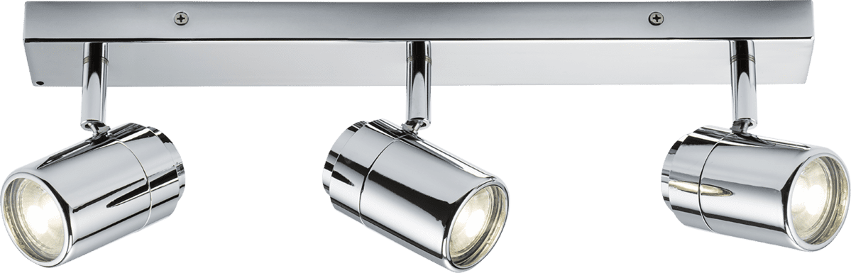 ML Accessories BA03B3C 230V IP44 GU10 Triple Bar Spotlight - Chrome