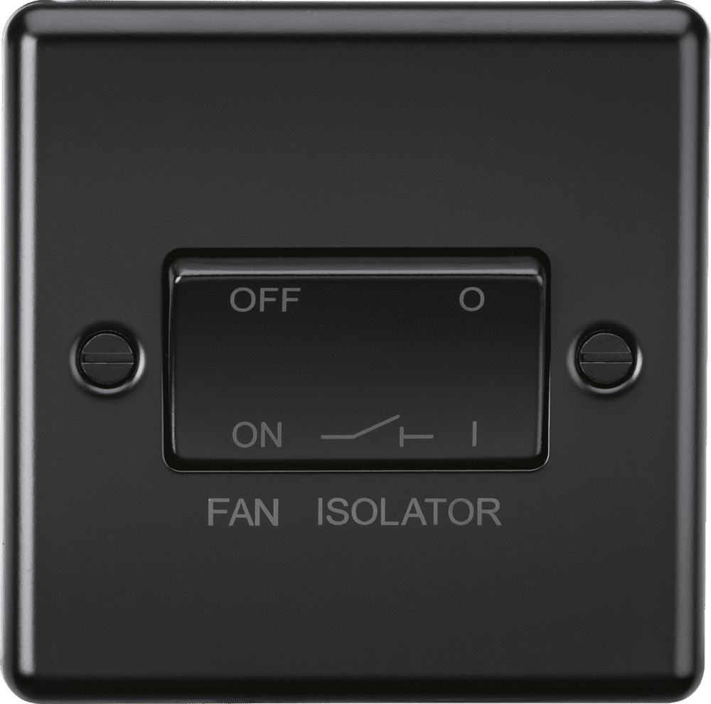 ML Accessories CL11MBB 10AX Fan Isolator Switch - Matt Black