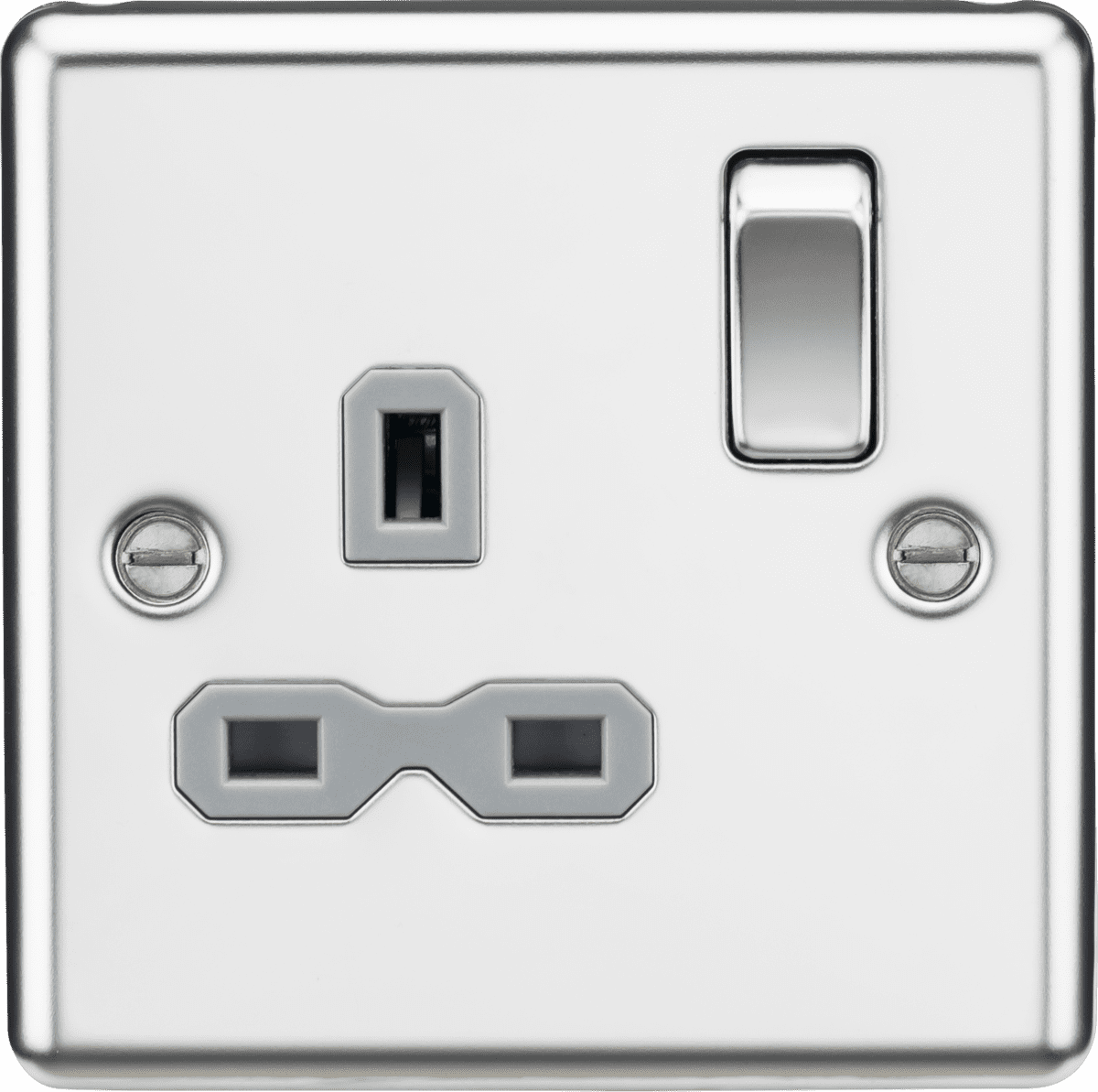 ML Accessories CL7PCG 13A 1G DP Switched Socket with Grey Insert ...