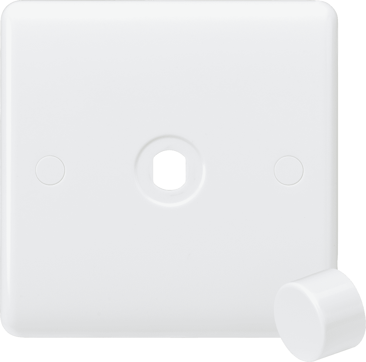 ML Accessories CU1DIM Curved Edge 1G Dimmer Plate with Matching Dimmer Cap