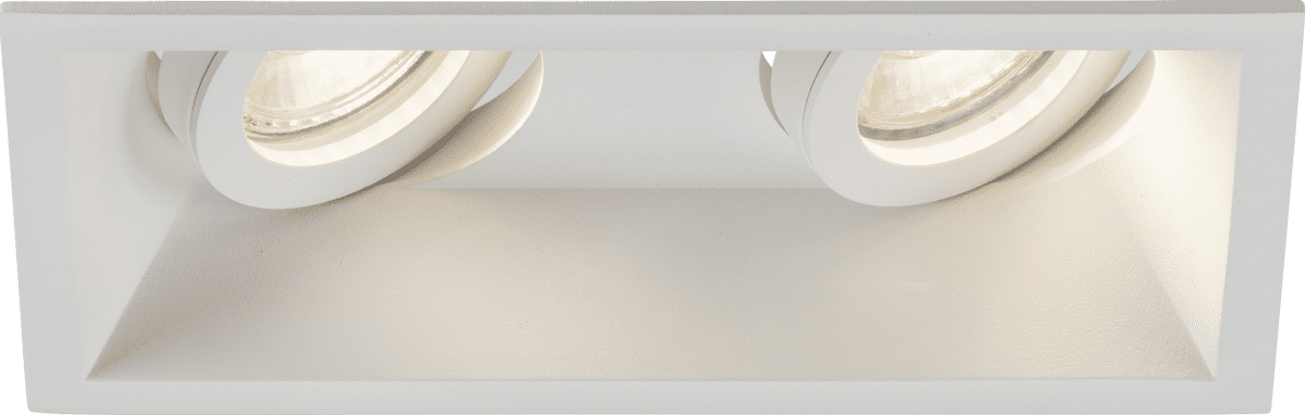 ML Accessories DIC2TSW Dipa Twin Tilt Square Anti-Glare Downlight White