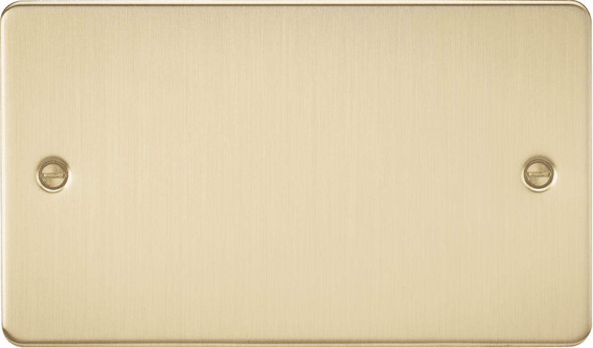 ML Accessories FP8360BB Flat Plate 2G blanking plate - brushed brass