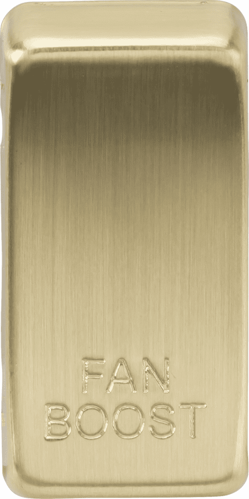 ML Accessories GDBOOSTBB Switch cover "marked FAN BOOST" - brushed brass