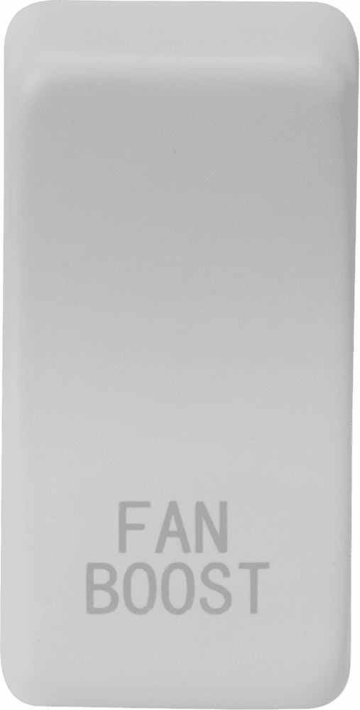 ML Accessories GDBOOSTMW Switch cover marked "FAN BOOST" - Matt White