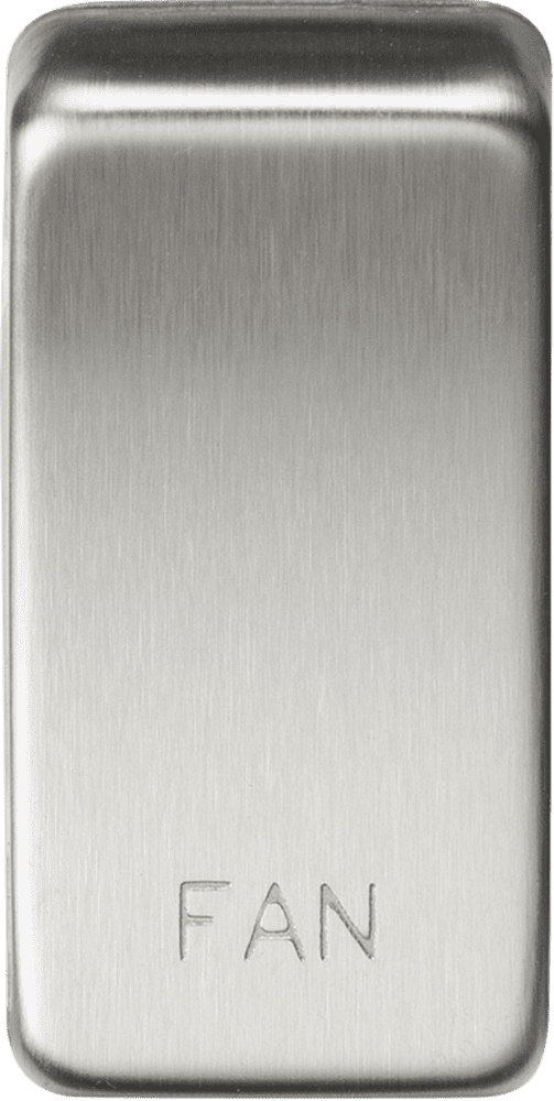 ML Accessories GDFANBC Switch cover "marked FAN" - brushed chrome