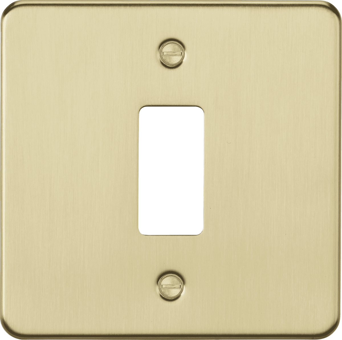 ML Accessories GDFP001BB 1G grid faceplate - brushed brass