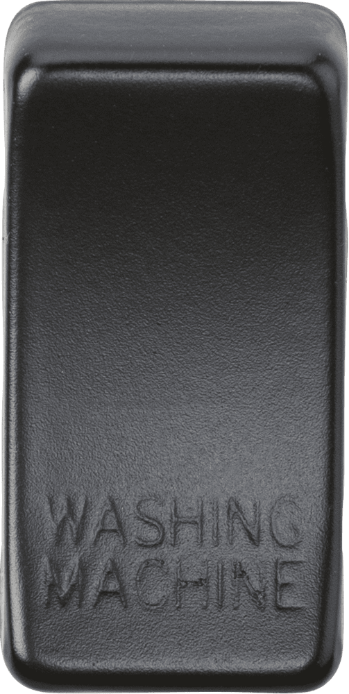 ML Accessories GDWASHMB Switch cover "marked WASHING MACHINE" - matt black