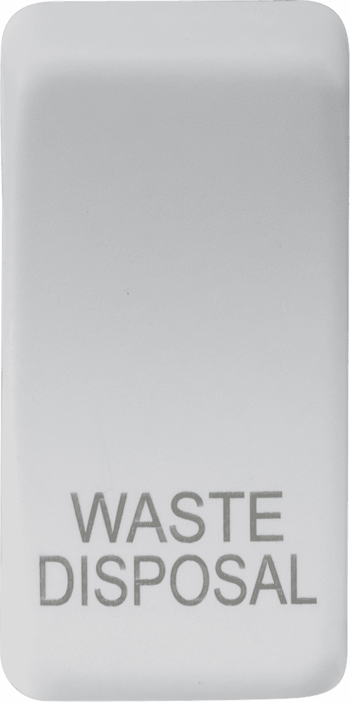 ML Accessories GDWASTEMW Switch cover "marked WASTE DISPOSAL" - matt white