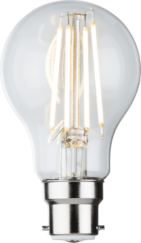 ML Accessories GLSD8ABCC 230V 8W LED BC B22 Clear GLS Filament Lamp ...