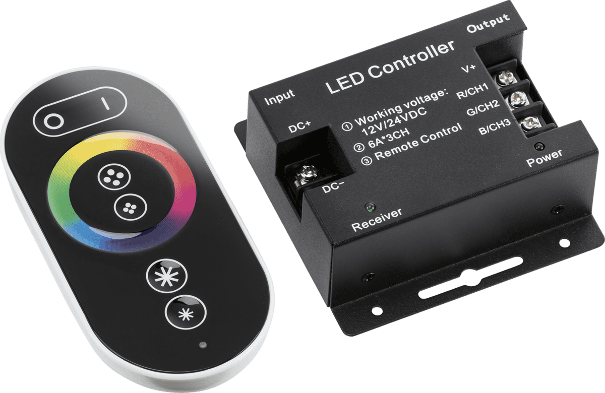 ML Accessories LEDFRA9 12V / 24V RF Controller And Touch Remote - RGB