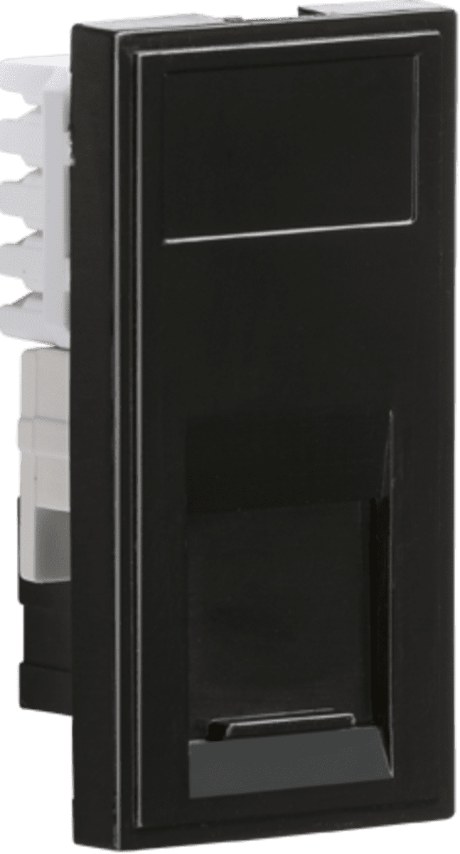 ML Accessories NETCAT6BK UTP CAT6 RJ45 Outlet Module 25 x 50mm - Black