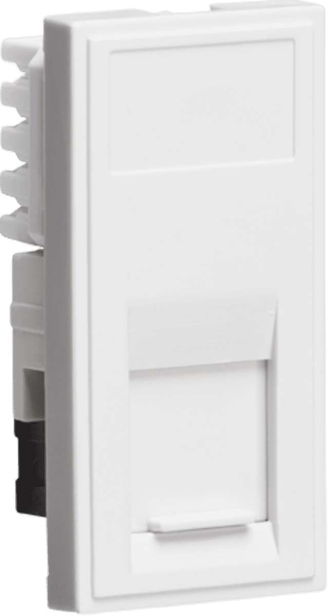 ML Accessories NETCAT6WH UTP CAT6 RJ45 Outlet Module 25 x 50mm - White
