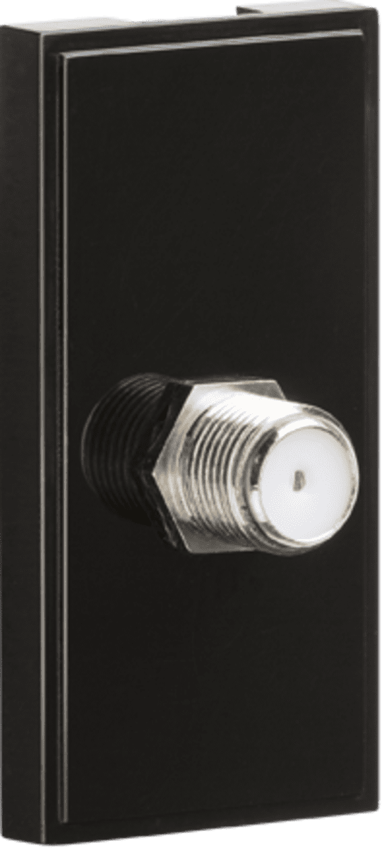 ML Accessories NETSATBK SAT TV Outlet Module 25 x 50mm - Black