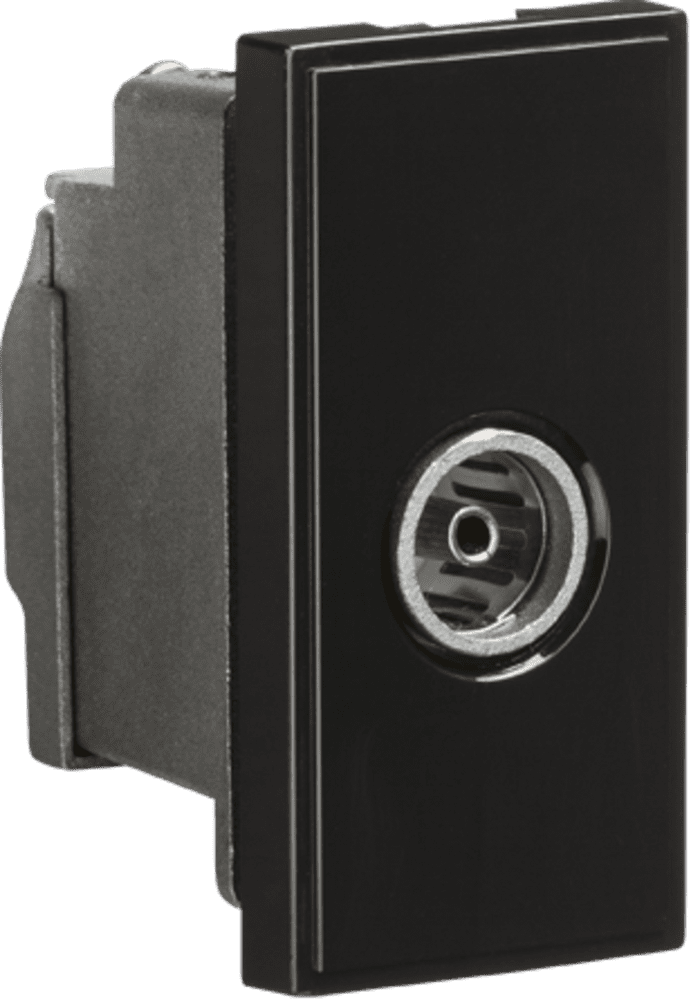 ML Accessories NETTVSBK Screened TV Outlet 25 x 50mm - Black