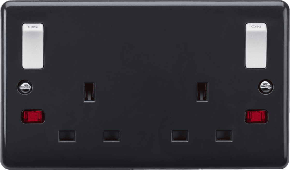 ML Accessories PM9001N 13A 2G DP Switched Socket With White Rockers And ...