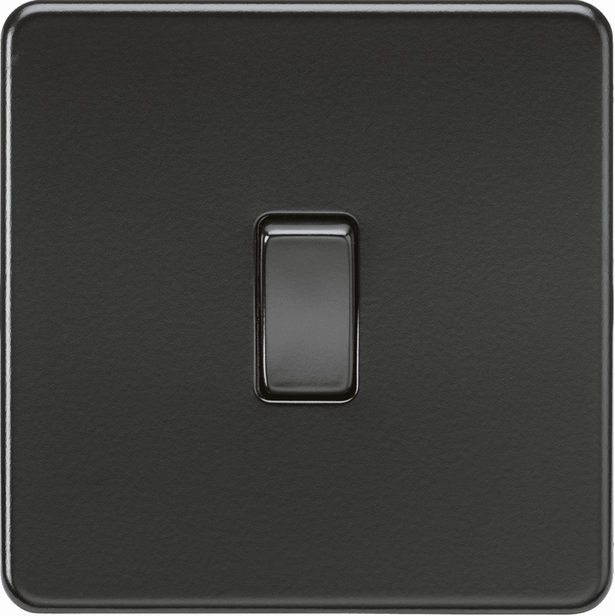 ML Accessories SF1200MBB Screwless 10AX Intermediate Switch - Matt Black