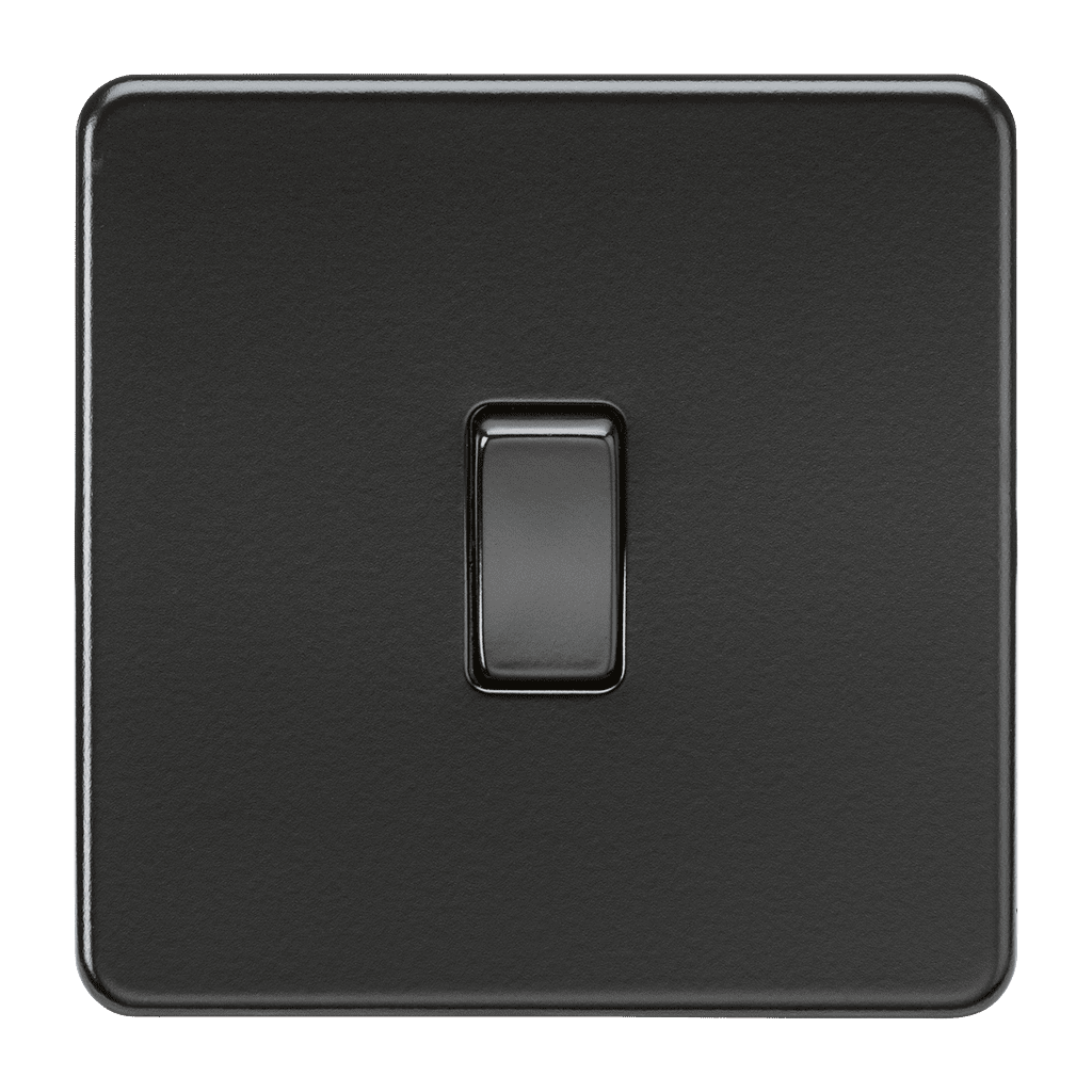 ML Accessories SF2000MBB Screwless 10AX 1G 2-Way Switch - Matt Black ...