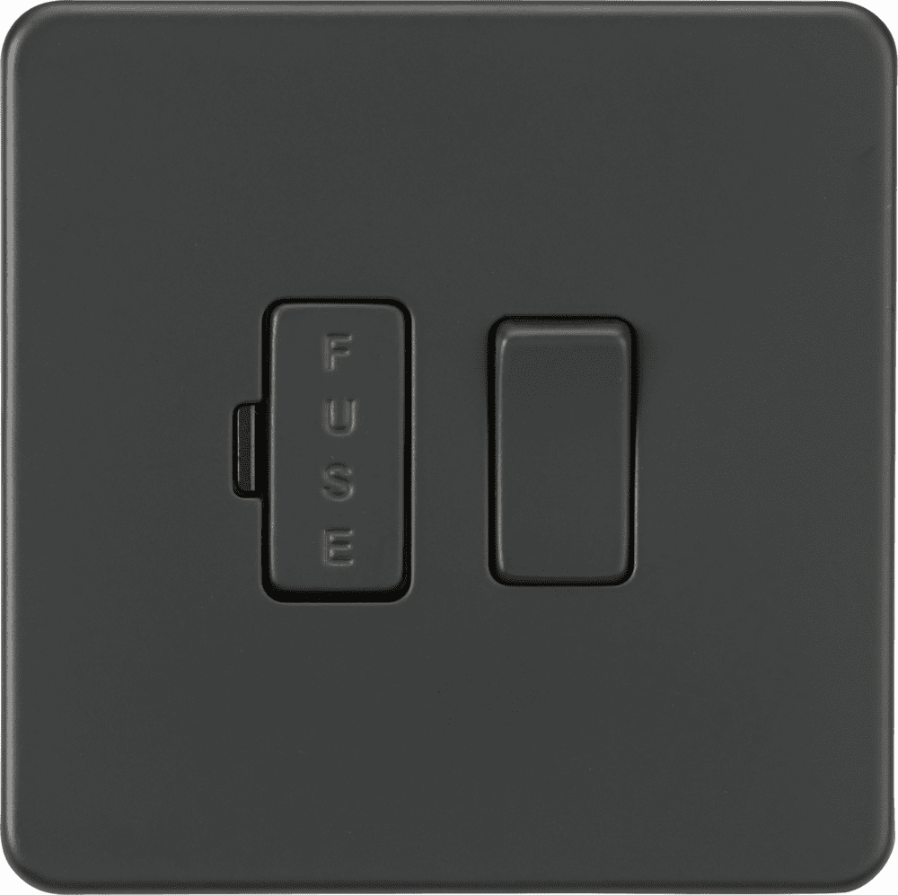 ML Accessories SF6300AT Screwless 13A Switched Fused Spur Unit - Anthracite