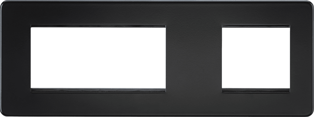 ML Accessories SF6GMB Screwless 6G Modular Faceplate 2G 4G - Matt Black