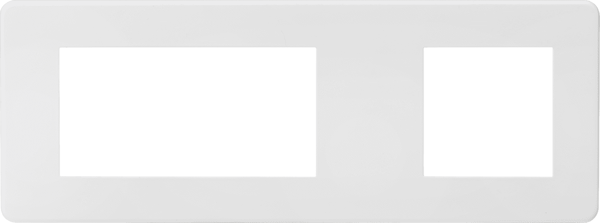 ML Accessories SF6GMW Screwless 6G Modular Faceplate 2G 4G - Matt White