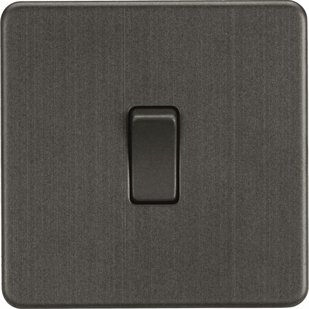 ML Accessories SF8341SB Screwless 20A 1G DP Switch - Smoked Bronze