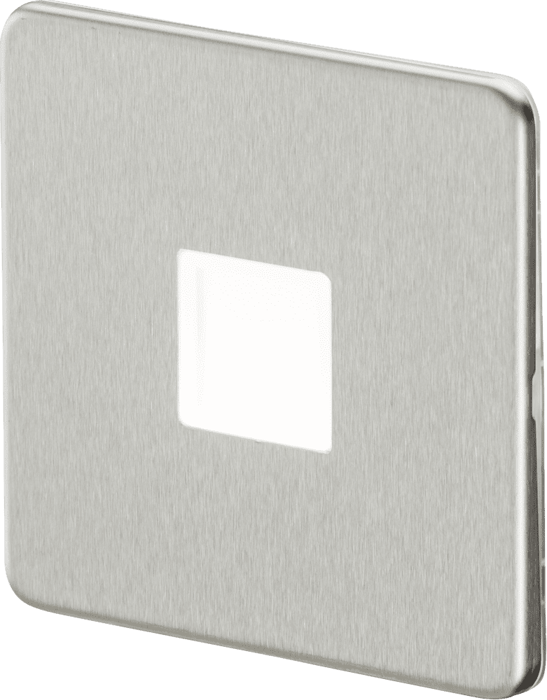 ML Accessories SFPLBC Screwless 230V LED Plinth Light - Brushed Chrome