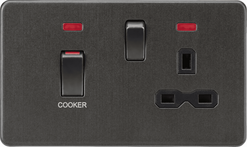 ML Accessories SFR83MNSB 45A DP Switch And 13A Switched Socket With ...