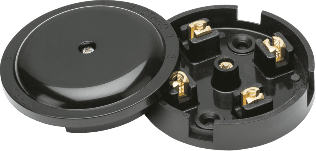 ML Accessories SN8420B 20A Junction Box 4-Terminal - Black 79mm x 10 Box