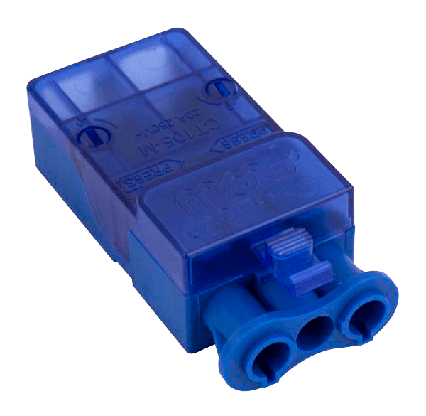 Ovia Lighting CT105M Flow 20a 3p Male Push Fit Connector