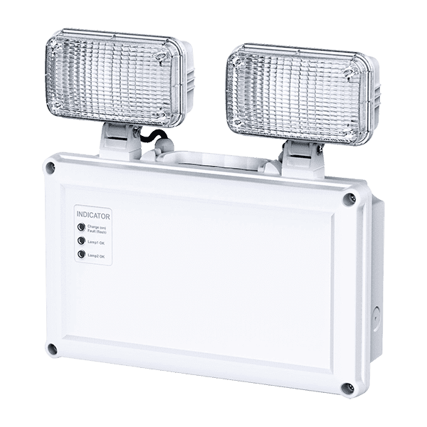 Ovia Lighting OBKN2-W 2X2W LED IP65 Nm Emergency Twin Spot Self Test