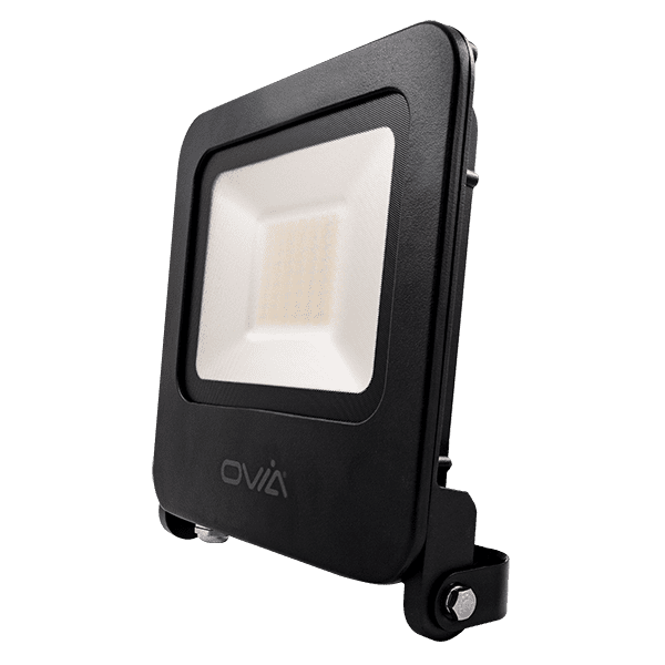 Ovia Lighting OV10150BKWW 50W LED Floodlight 3K Black IP65