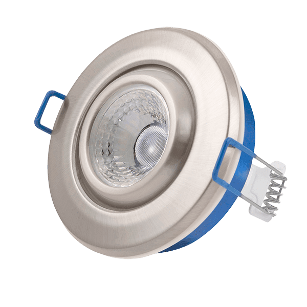 Ovia Lighting OV5705SC5CD 5 5W LED IP65 Adjustable Downlight With Flow Driver 4K Satin Chrome