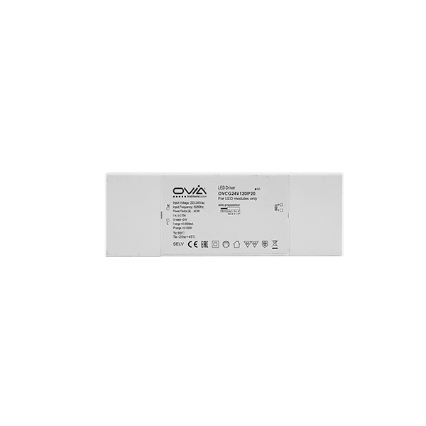 Ovia Lighting OVCG24V120IP20 120W 24v Current Voltage LED Driver IP20 ...