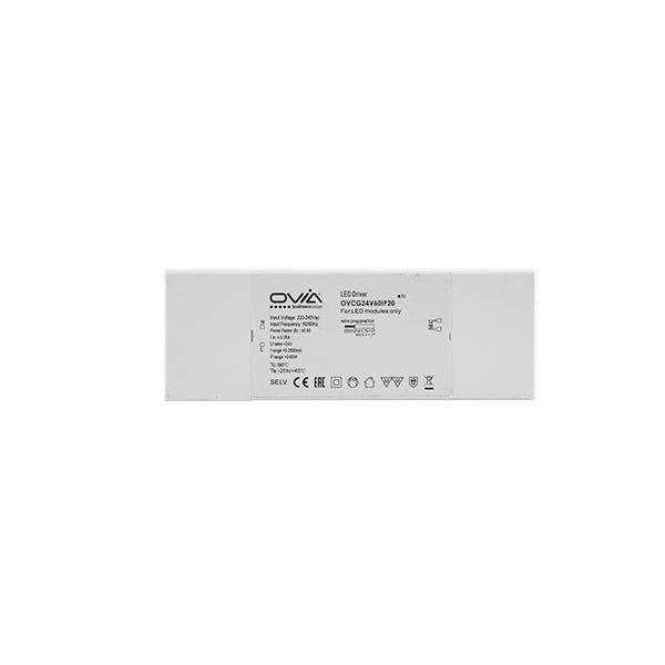 Ovia Lighting OVCG24V60IP20 60W 24v Current Voltage LED Driver IP20 Compact