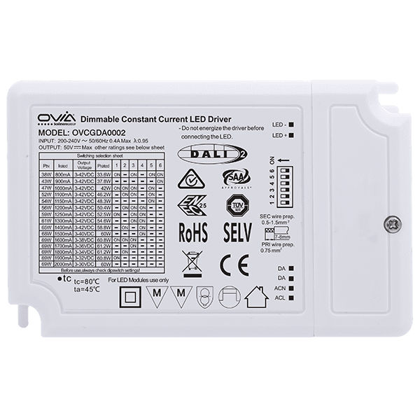 Ovia Lighting OVCGDA0002 240v 38-69w Universal Dali Dimmable Constant ...