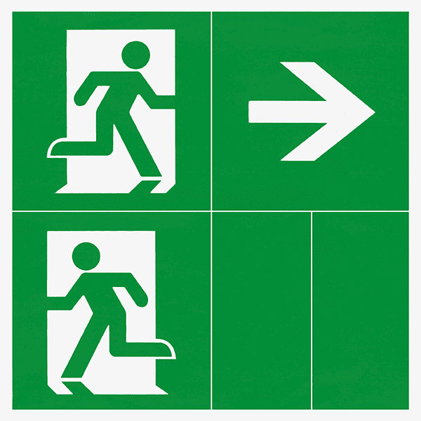 Ovia Lighting OVEMSP003 Emergency Bulkhead Legends