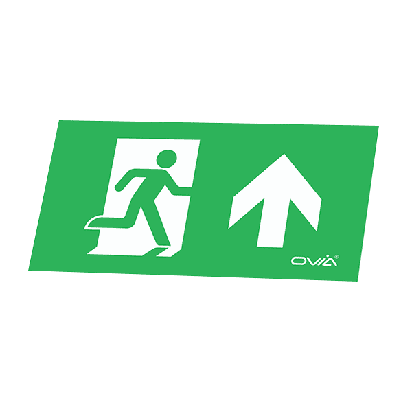 Ovia Lighting OVEMSP005U Ernex Emergency Box Exit Sign Legend Up