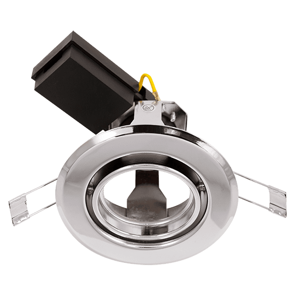 Ovia Lighting OVGZ020CH 240v Gz10 IP20 Adjustable Downlight Chrome