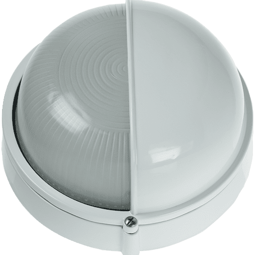 Ovia Lighting OVOL425WH 240v E27 IP54 Round Bulkhead Eyelid White