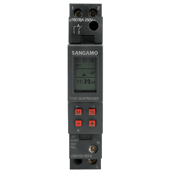 Sangamo 71101 Din Rail Astro 1mod 1ch 7day Time Switch