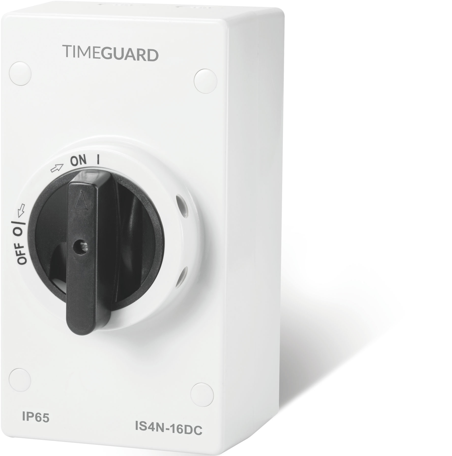 Timeguard IS4N-16DC IP65 DC Rotary Isolator Switch 4 Pole 16A