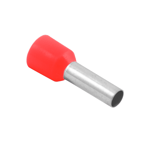 Unicrimp QBFR1 1 0mm Red French Bootlace Ferrule PK100