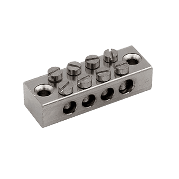 Unicrimp QBTB4 4 Way Brass Earth Bar 1PK10