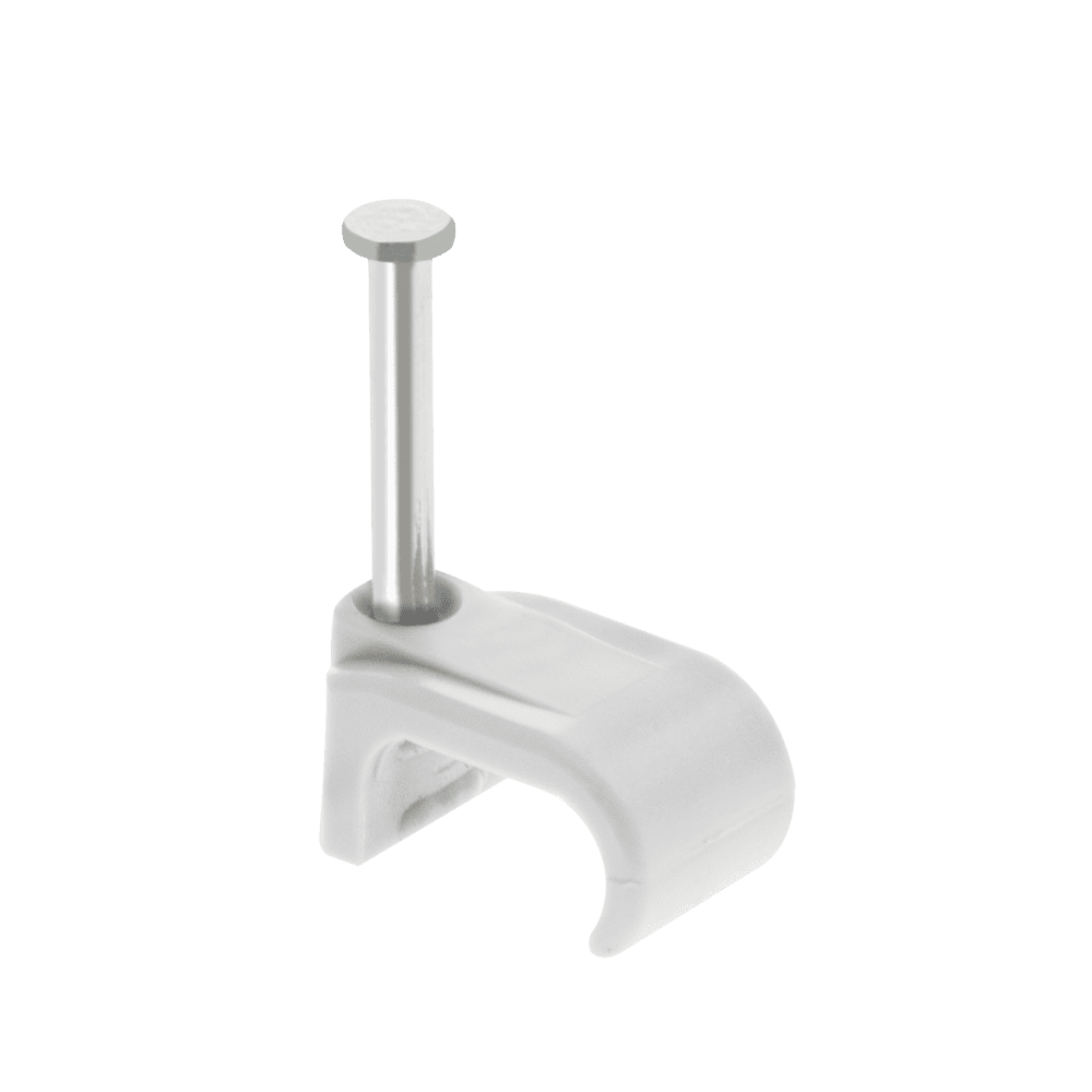 Unicrimp QFWC6 4-6mm T&E Cable Clips White PK100