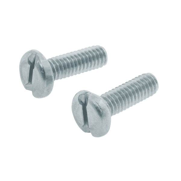 Unicrimp QMS4x20 M4 X 20mm Slotted Panhead BZP Machine Screws PK100