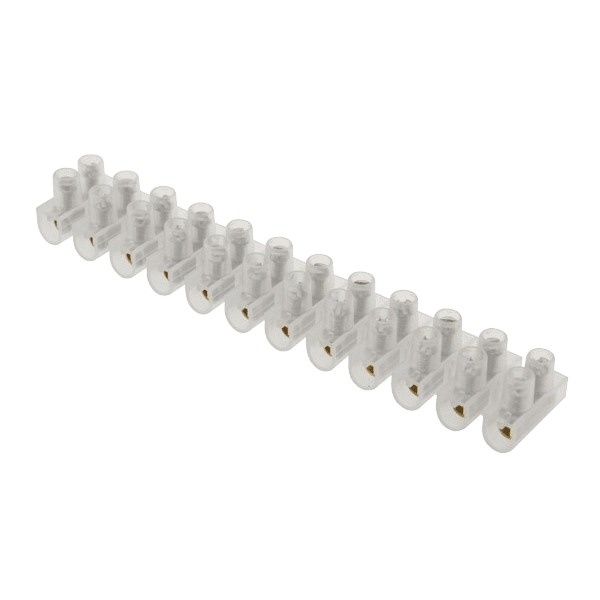 Unicrimp QTB30 30A 12 Way Clear Terminal Block Strips 1PK10