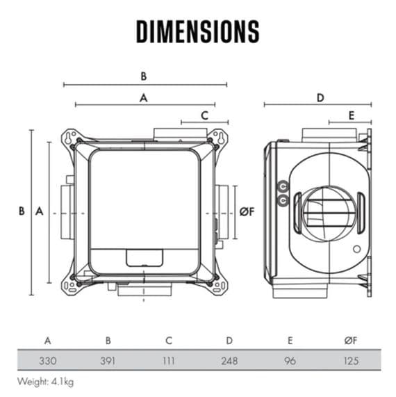 Vent-Axia 437634C Lo Carbon Multivent MVDC-MS Continuous Mechanical ...