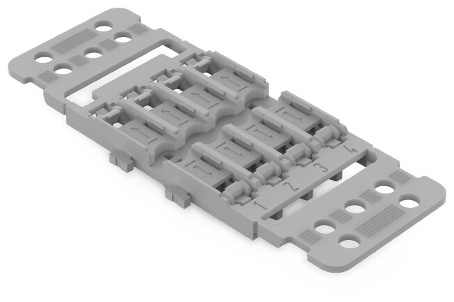 WAGO 221-2514 Mounting Carrier With Strain Relief For 4-Way Inline ...