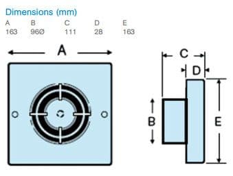 Manrose QF100T 4" Standard Quiet Extractor Fan with Integral Timer