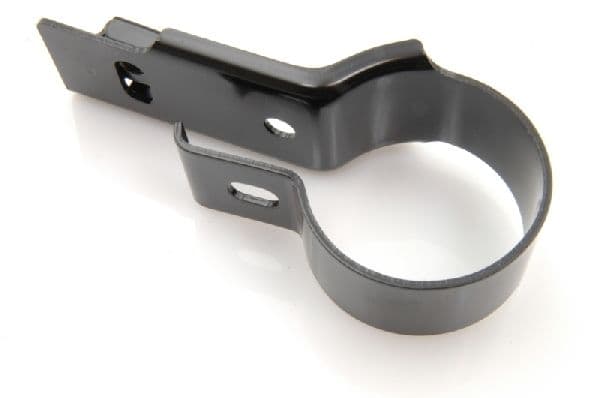 Clamp for front of flexi pipe also connects to engine bracket